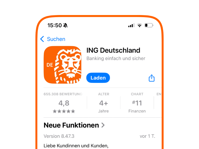 Anleitung zur Installation der ING App – ING