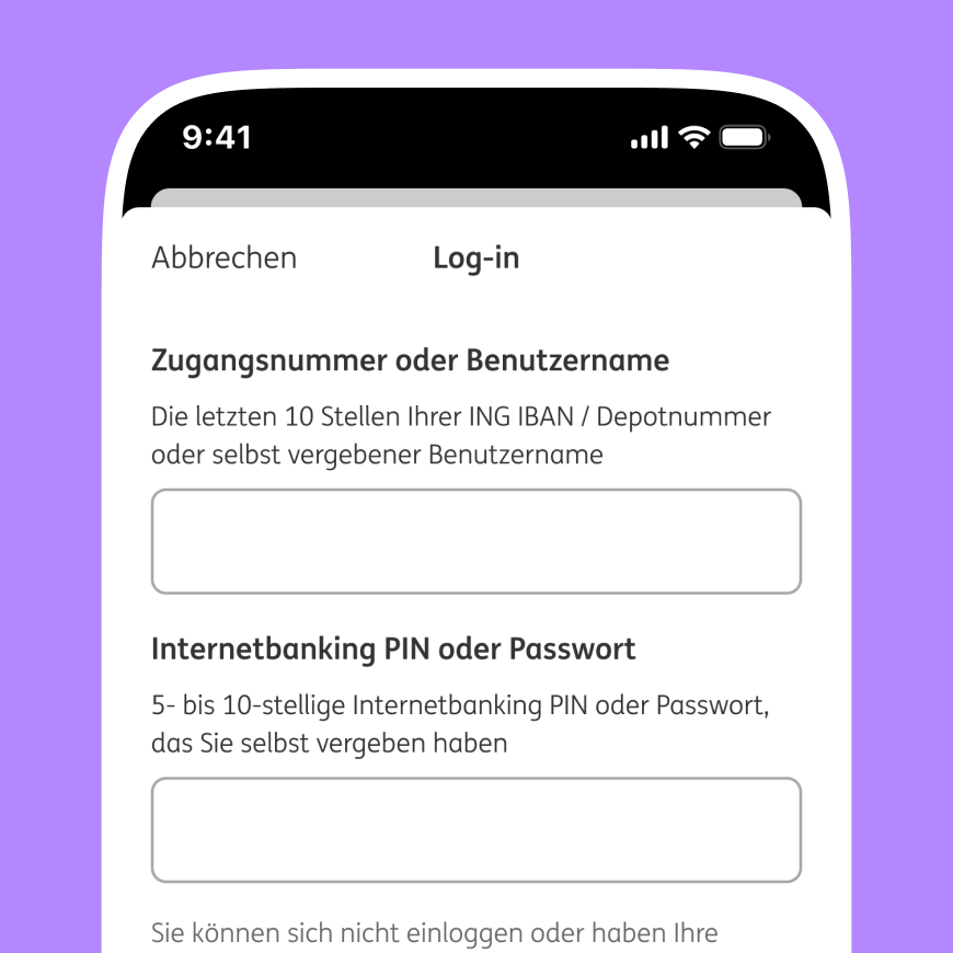 Starte jetzt Dein Banking – ING