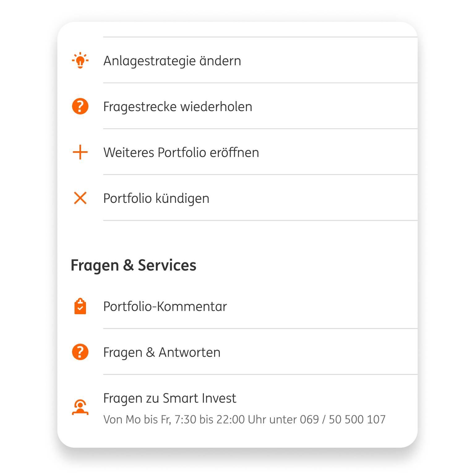 Smart Invest – Features in der App – ING
