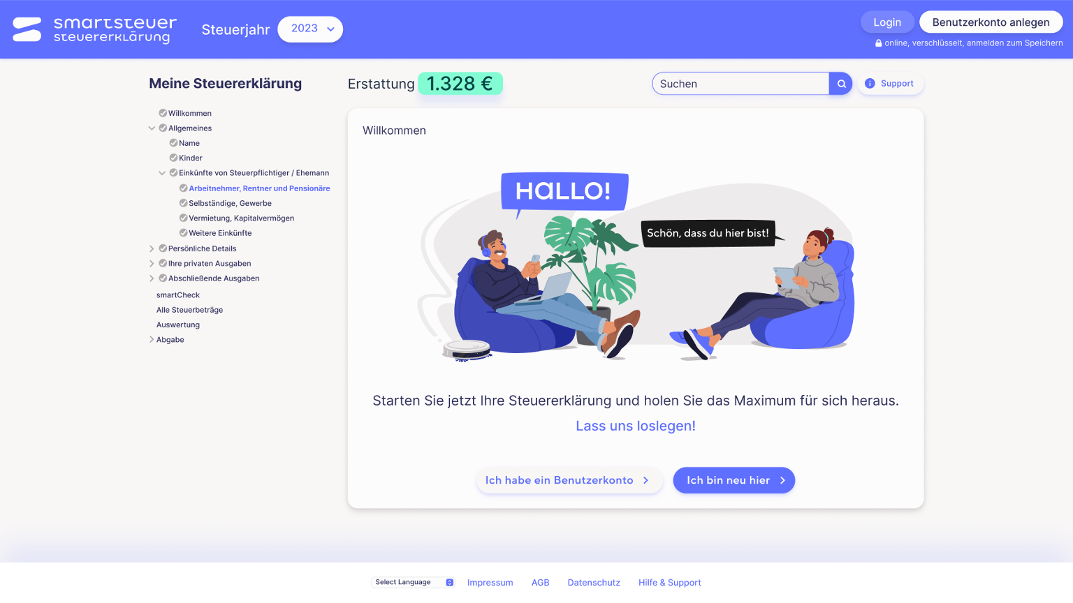 Online-Steuererklärung mit smartsteuer – ING – ING