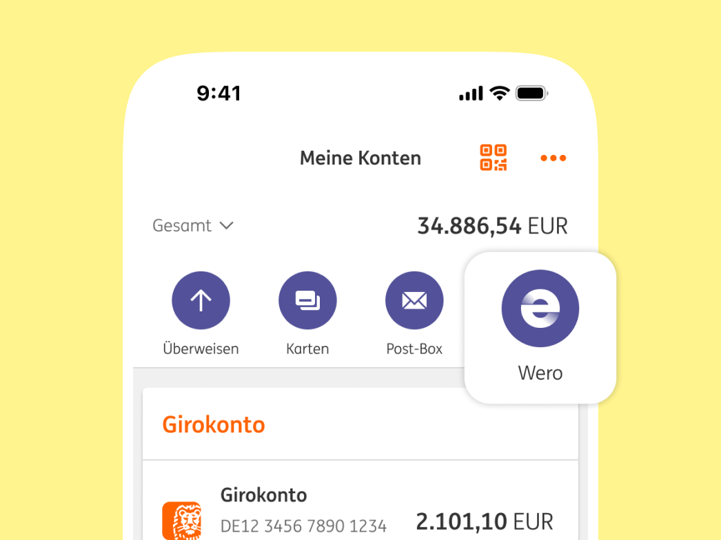 Wero in der ING App – ING