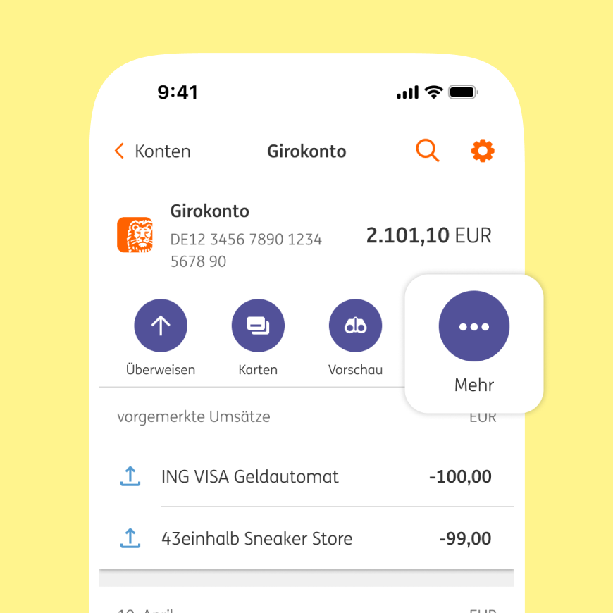 Wero in der ING App – ING
